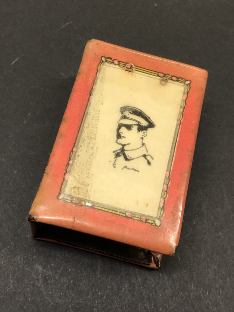 Celluloid St Dunstan's Match box holder - Bygones Shop