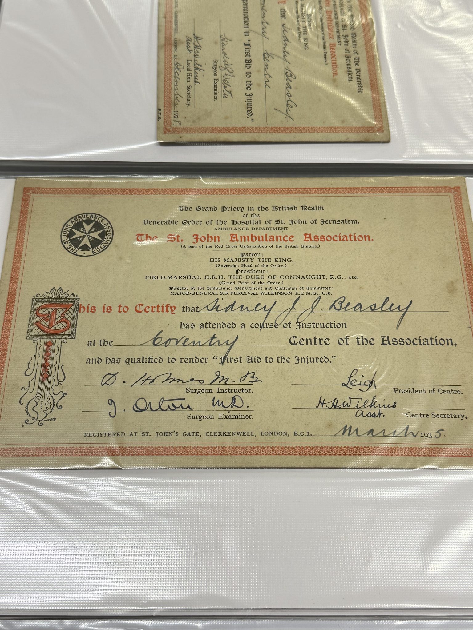Order of St John WWII Group with Original photos & paperwork - Bygones Shop