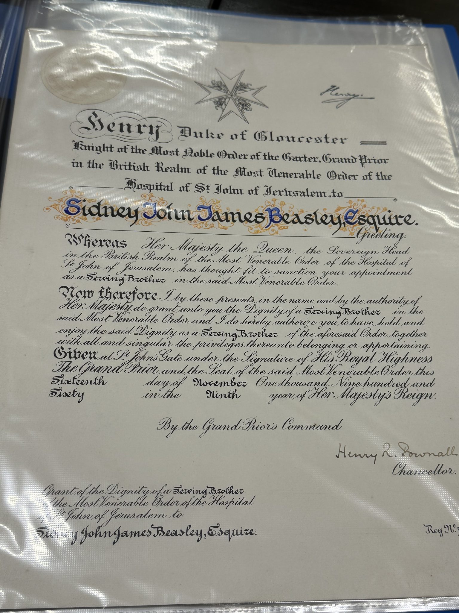 Order of St John WWII Group with Original photos & paperwork - Bygones Shop